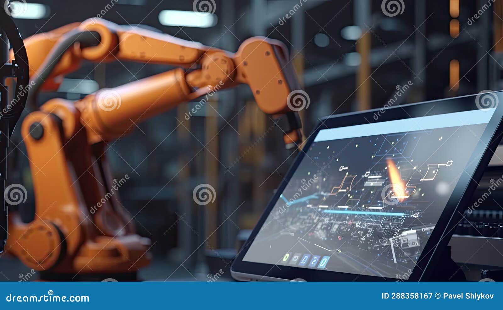 Industry 4.0 concept stock image. Image of system, automate - 288358167