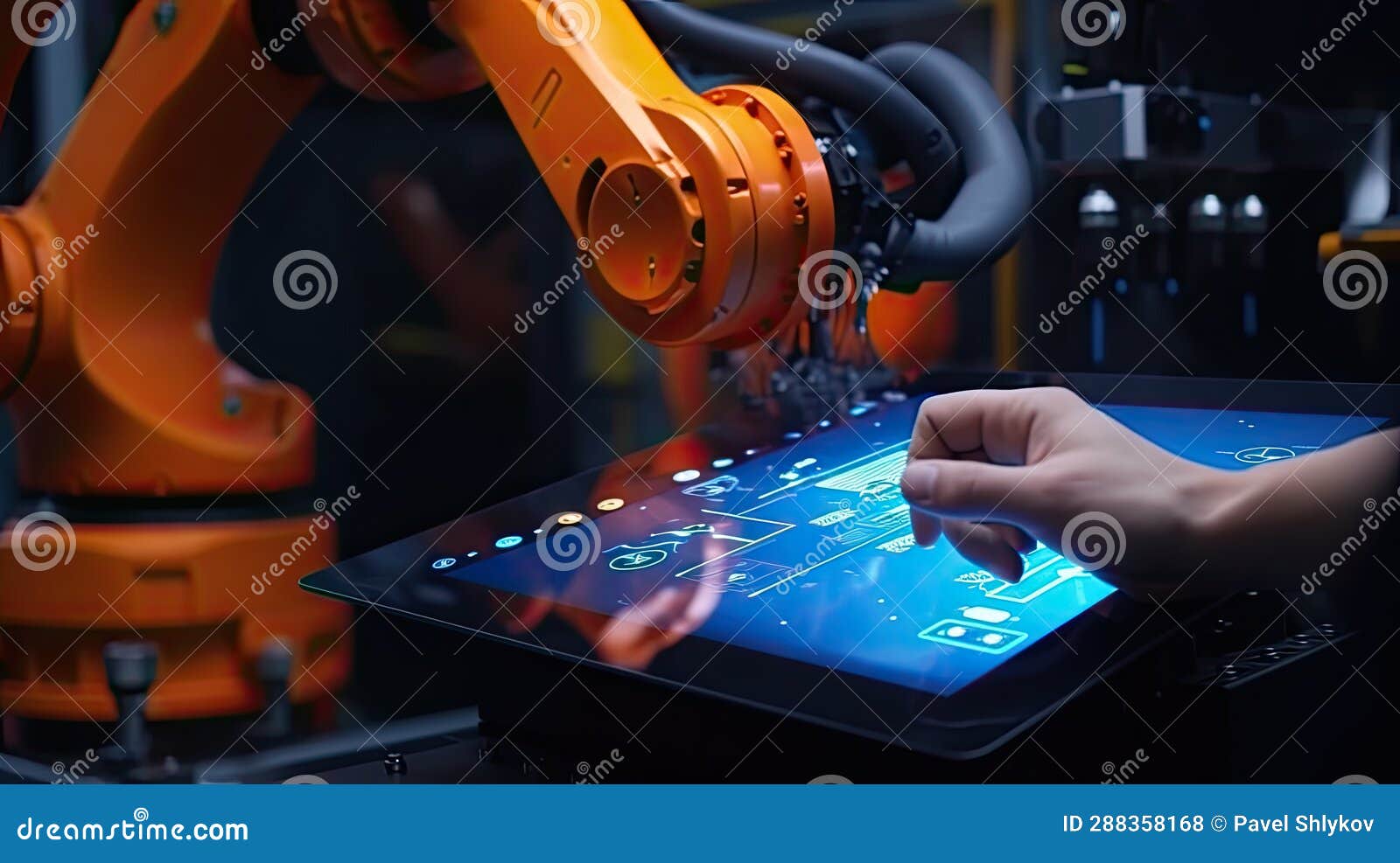 Industry 4.0 concept stock photo. Image of operation - 288358168