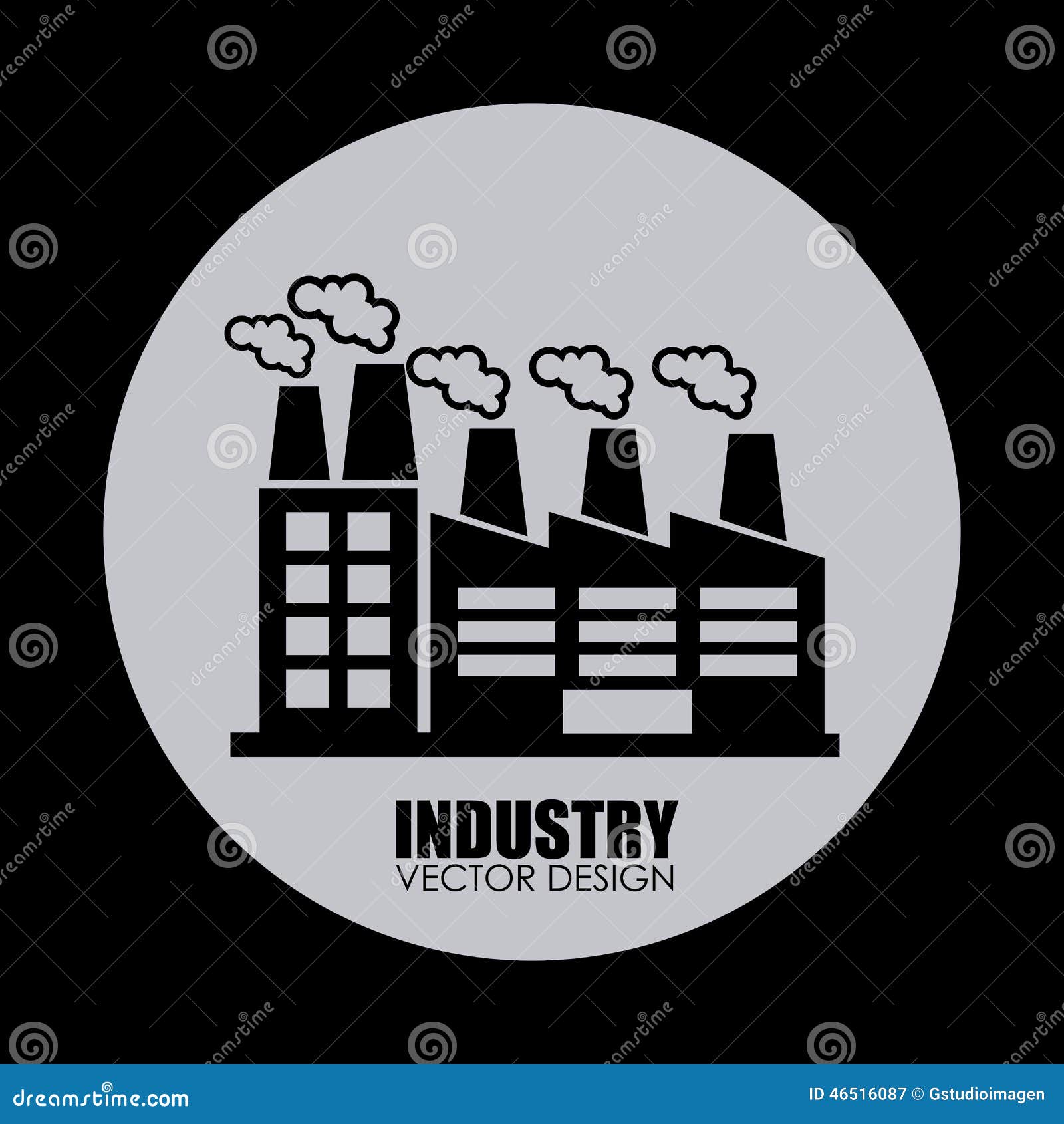Industry design stock vector. Illustration of manufacturing - 46516087