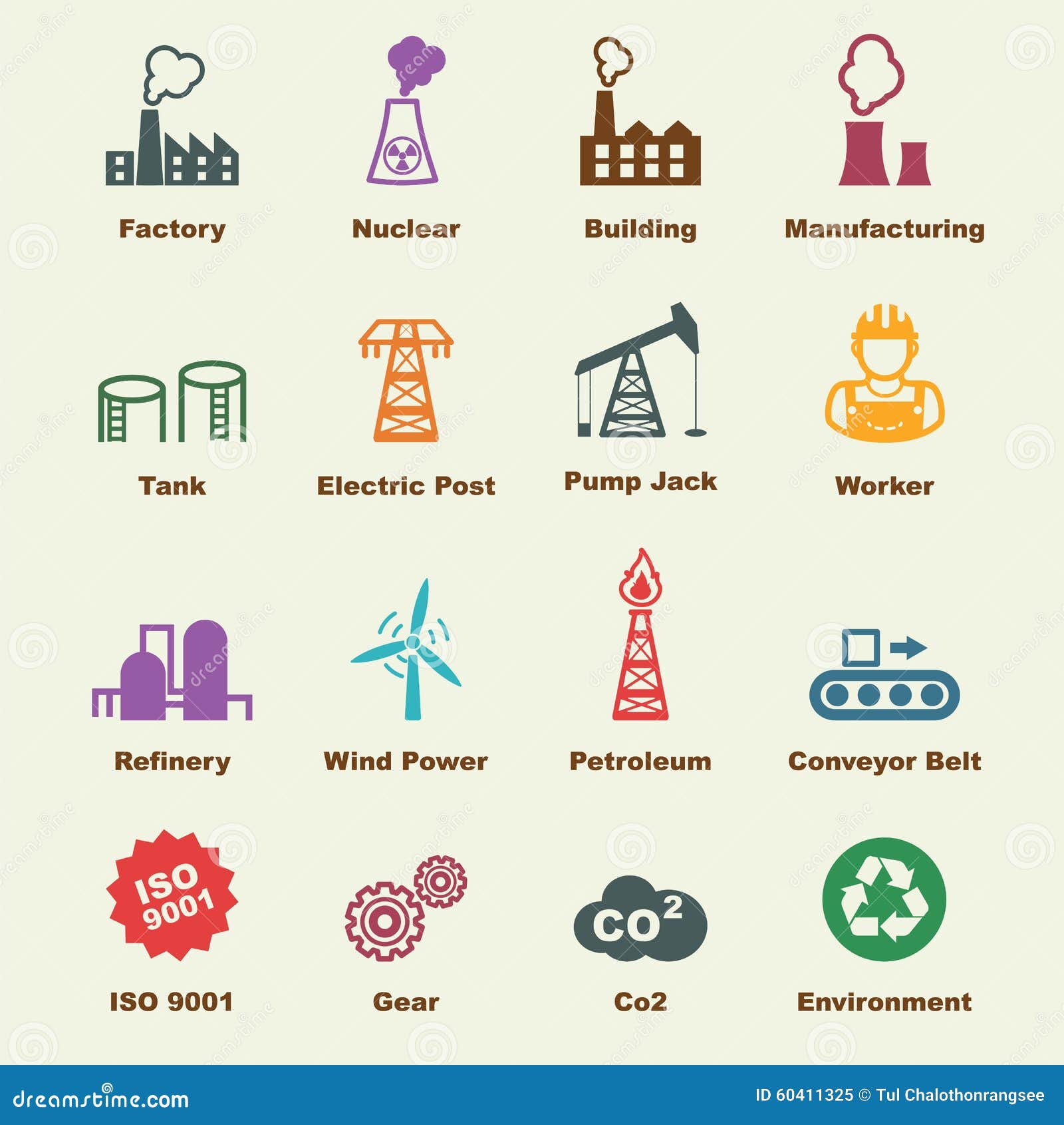 Industry elements stock illustration. Illustration of manufacturing ...