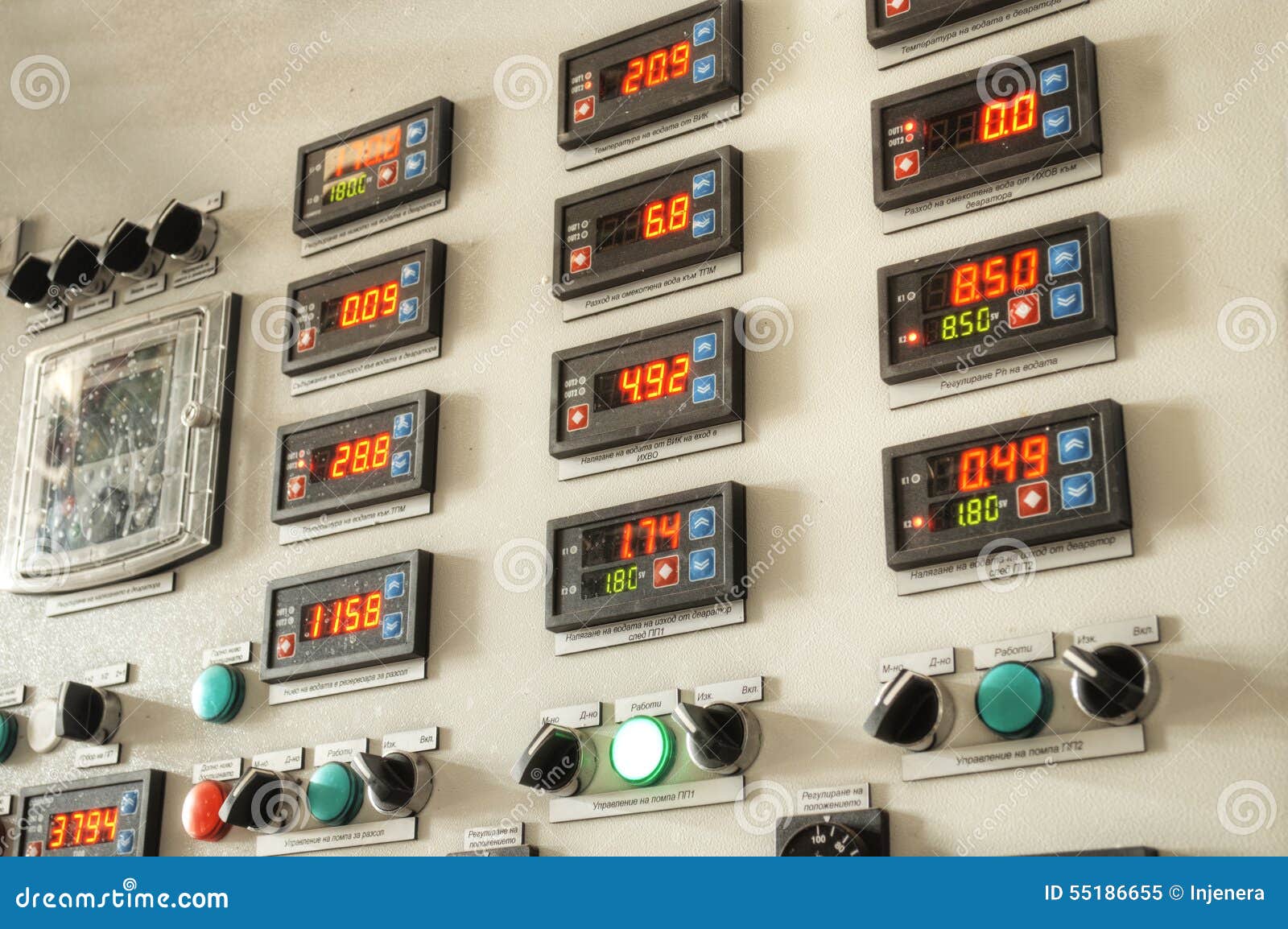 Industry Factory Control Panel Stock Image - Image of circuit, line ...
