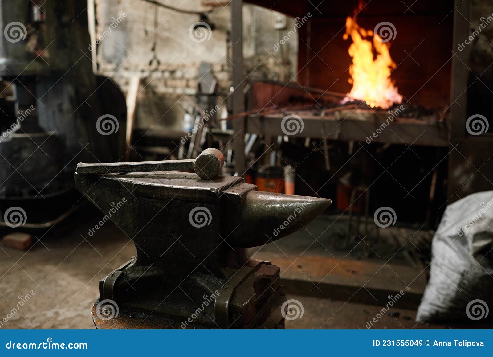 Industry of Forging the Iron Stock Image - Image of heavy, rusty: 231555049
