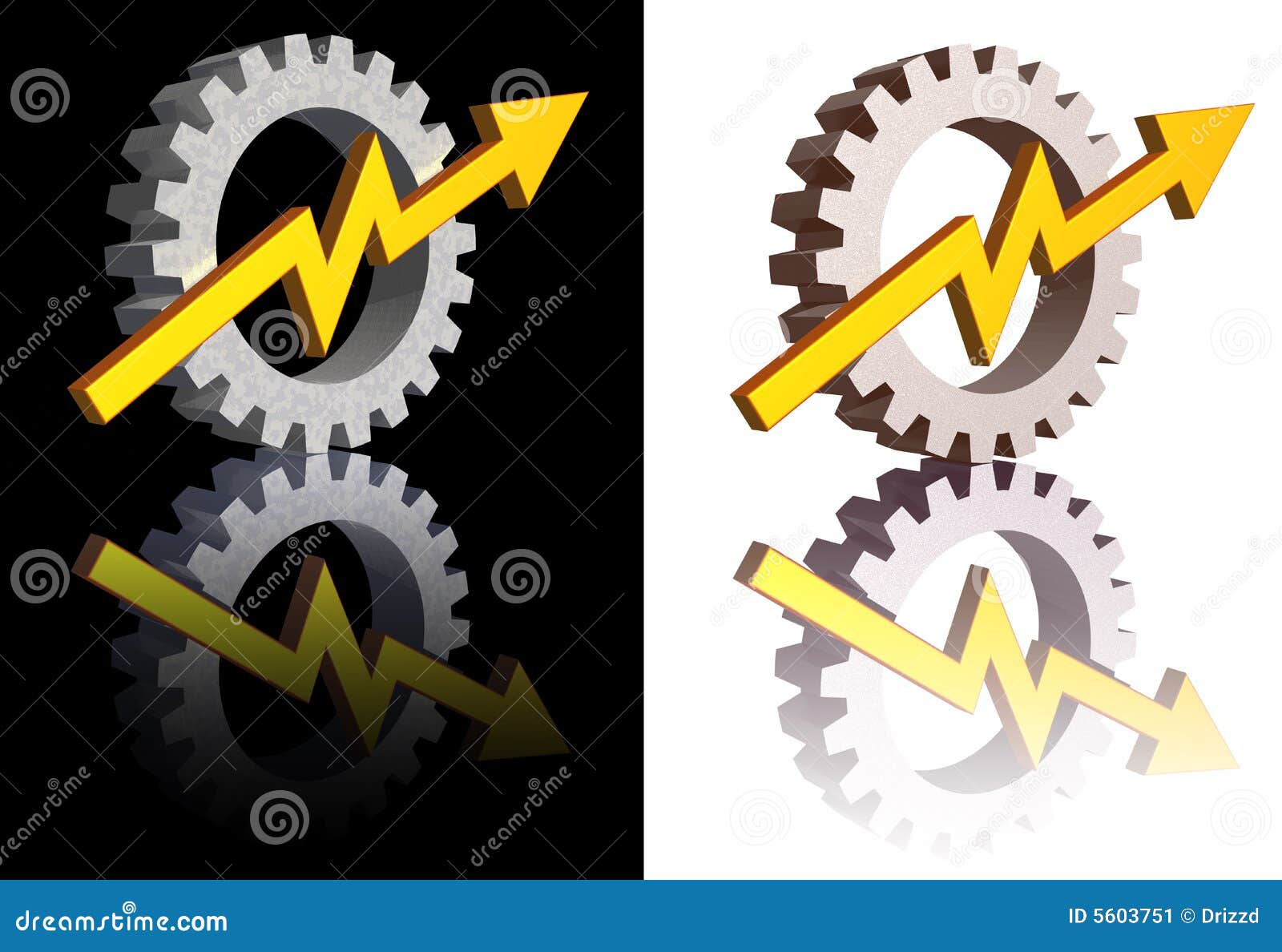 Industry graph stock illustration. Illustration of concept - 5603751