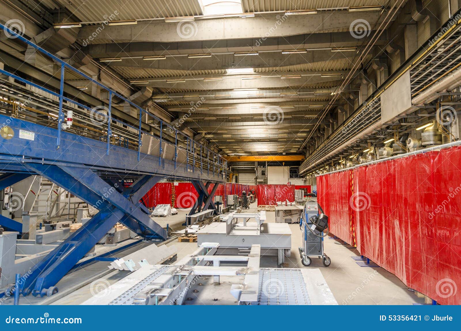 Industry hall stock image. Image of equipment, road, construction ...