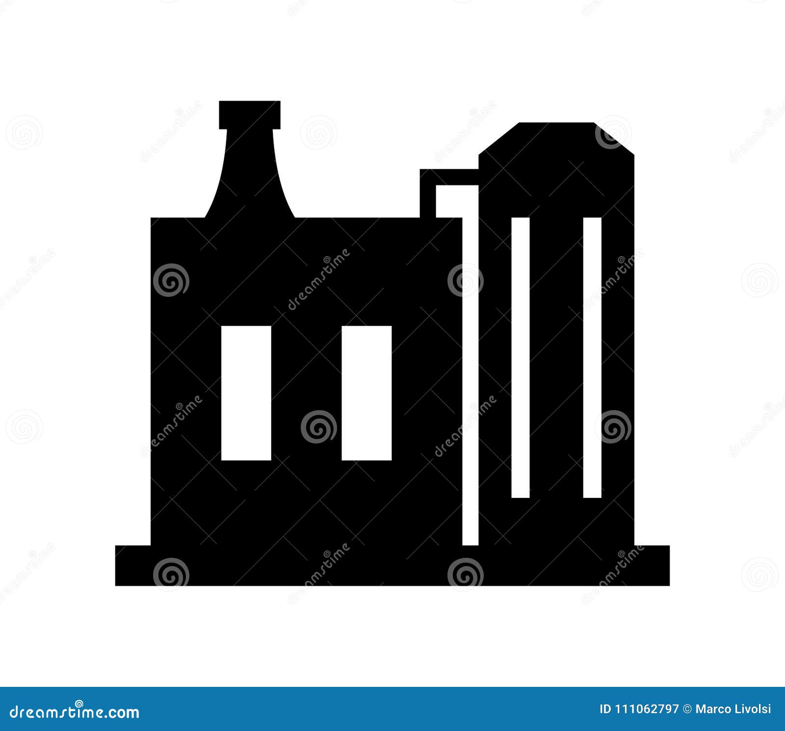Industry icon stock illustration. Illustration of plant - 111062797