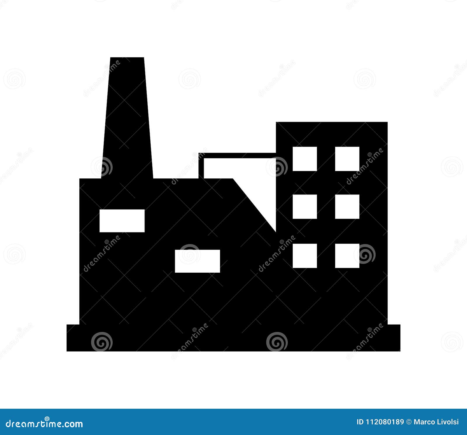 Industry icon stock illustration. Illustration of manufacture - 112080189