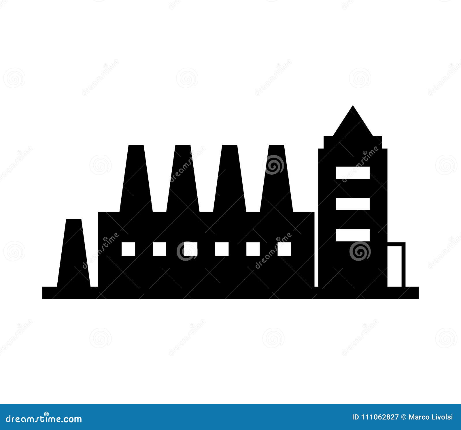 Industry icon stock illustration. Illustration of electricity - 111062827