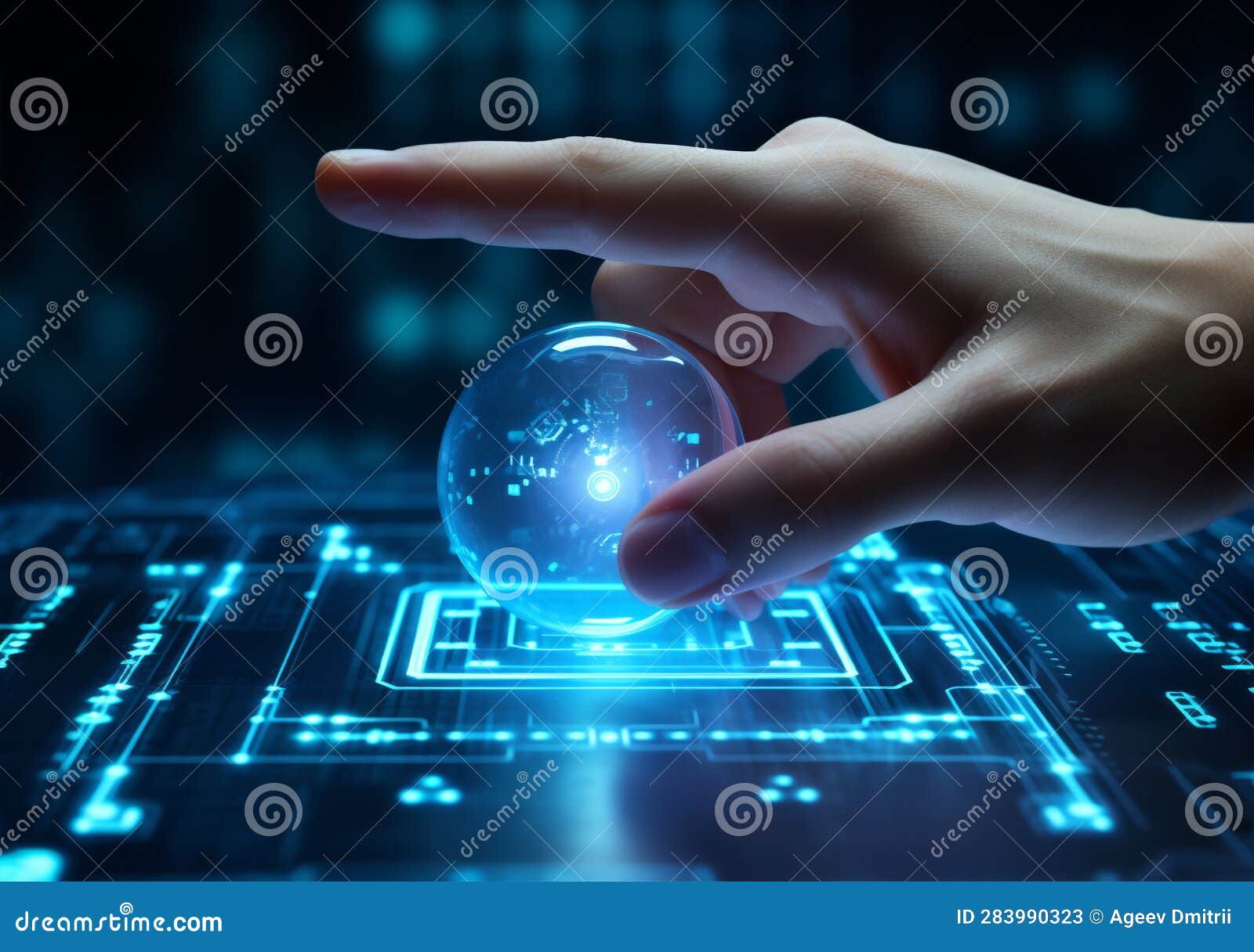 Industry Interface Security Tech Business Technology Virtual Concept ...