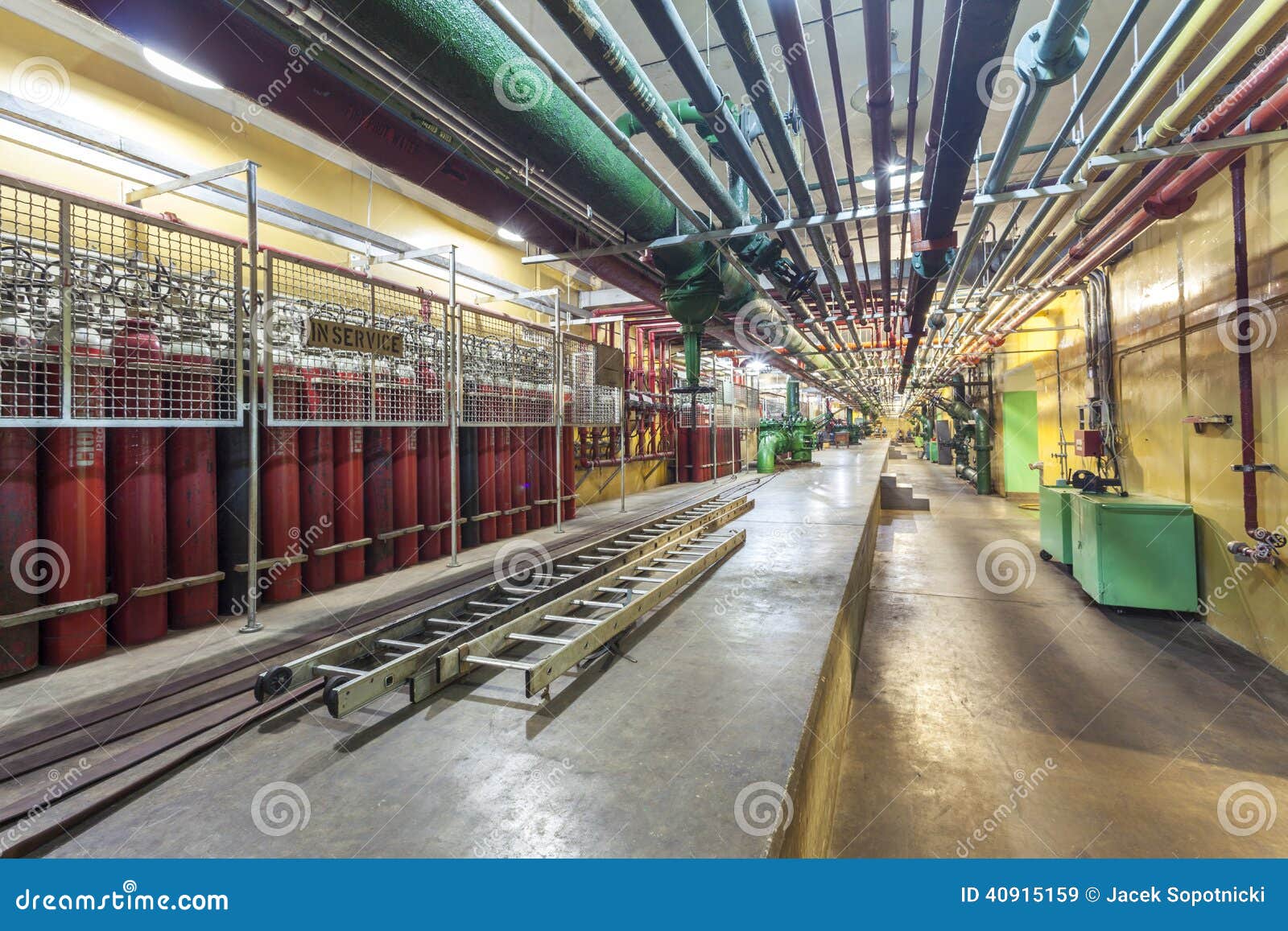 Industry Interior of a Dam. Stock Image - Image of engineering, hydro ...