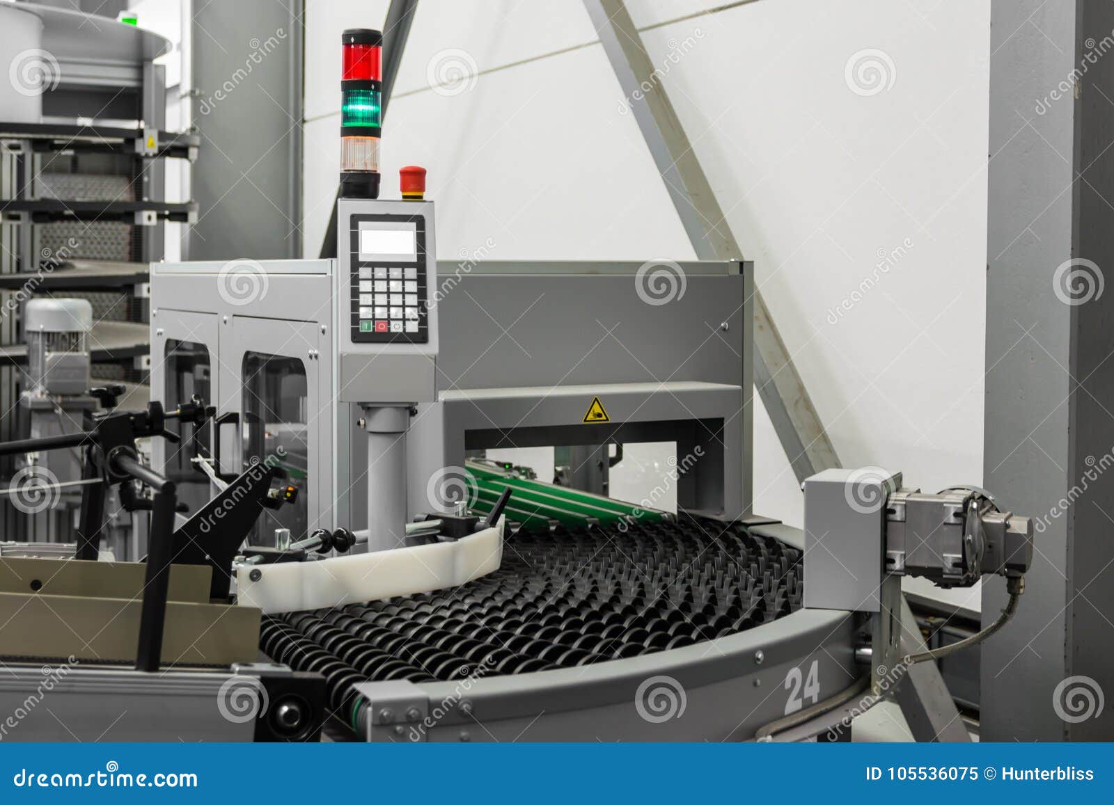 Industry Machine Empty Idle Rollers Conveyor Belt Control Pad Bo Stock ...