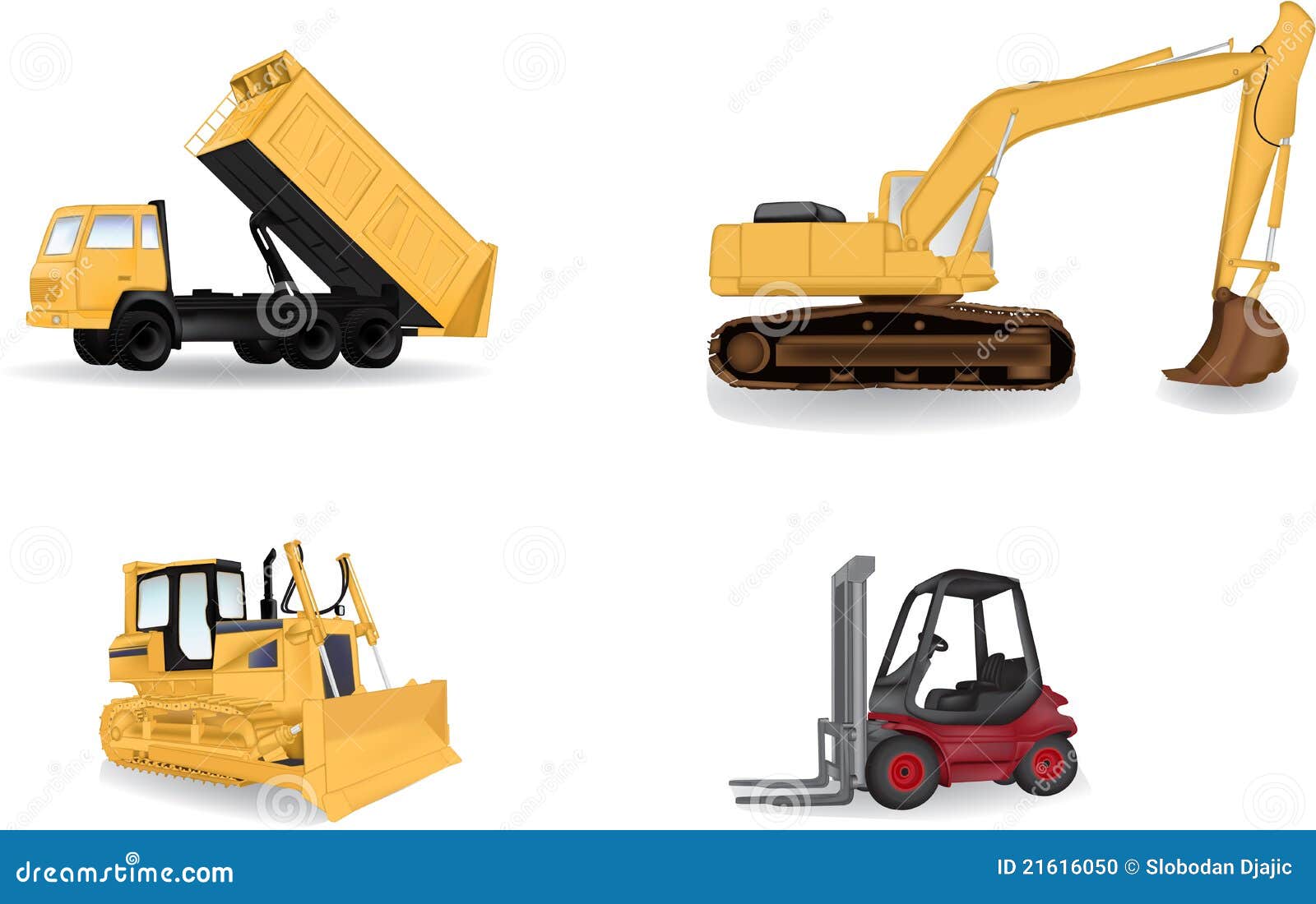 Industry Machines Vector Illustration Stock Vector - Illustration of ...