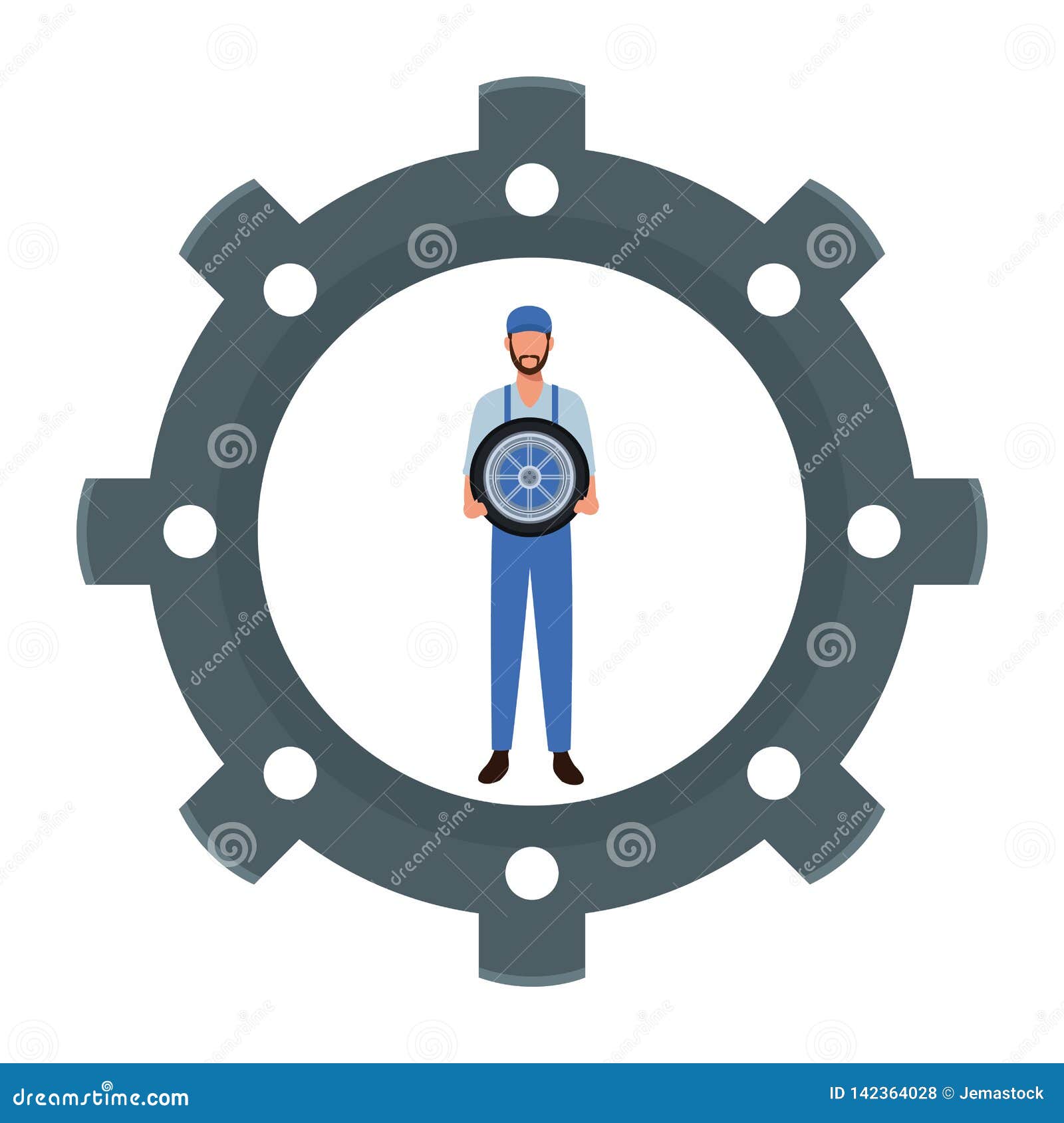 Industry Manufacturing Cartoon Stock Vector - Illustration of machine ...