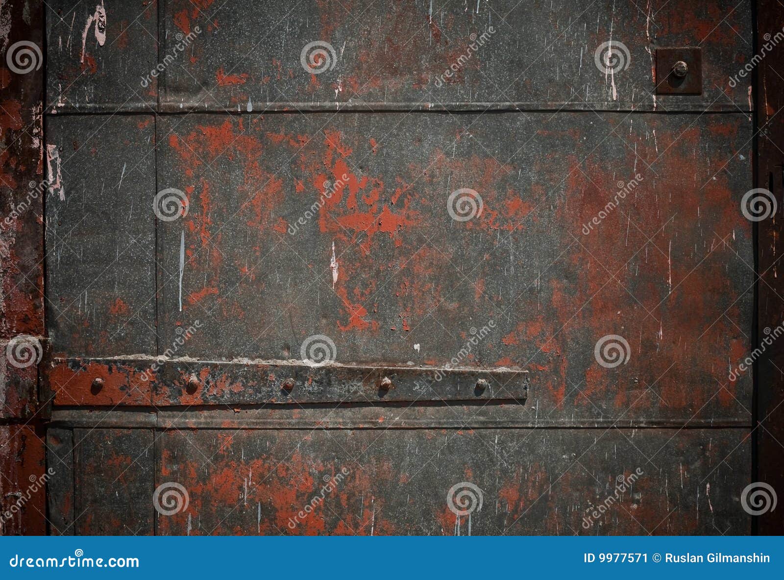 Industry metal door stock image. Image of door, double - 9977571