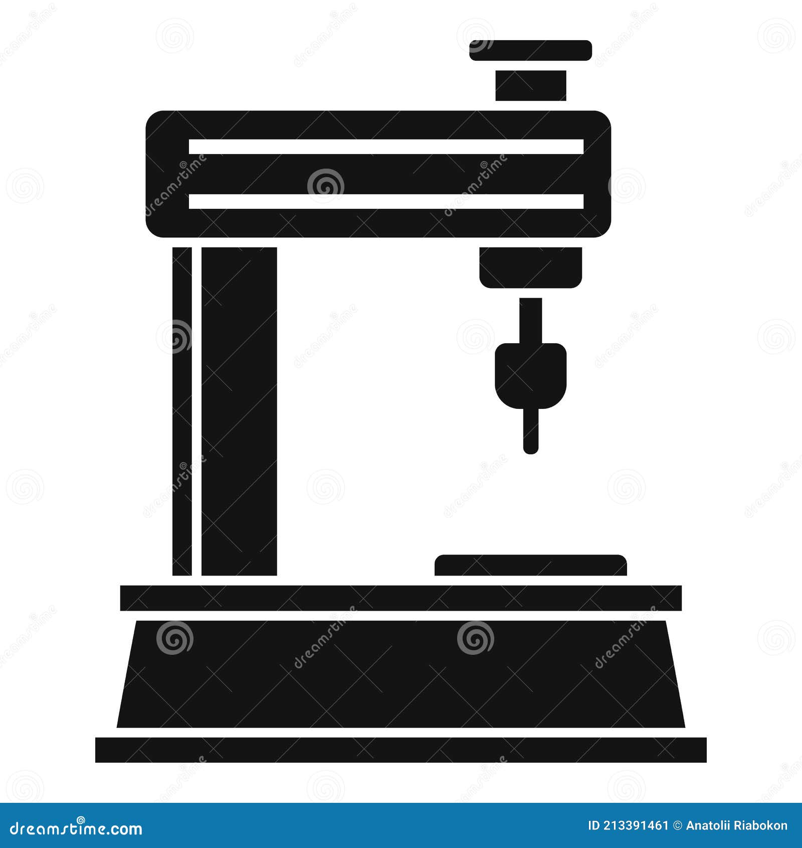 Industry Milling Machine Icon, Simple Style Stock Vector - Illustration ...