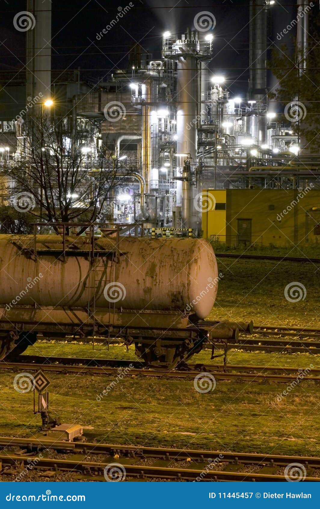 Industry at Night stock image. Image of night, industrial - 11445457