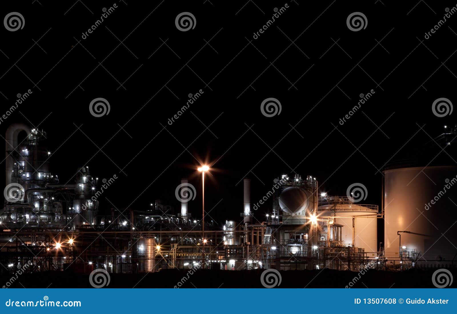 Industry at night stock photo. Image of heavy, sailing - 13507608