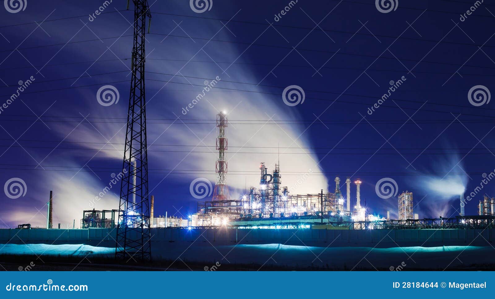 Industry by night stock photo. Image of global, complexity - 28184644