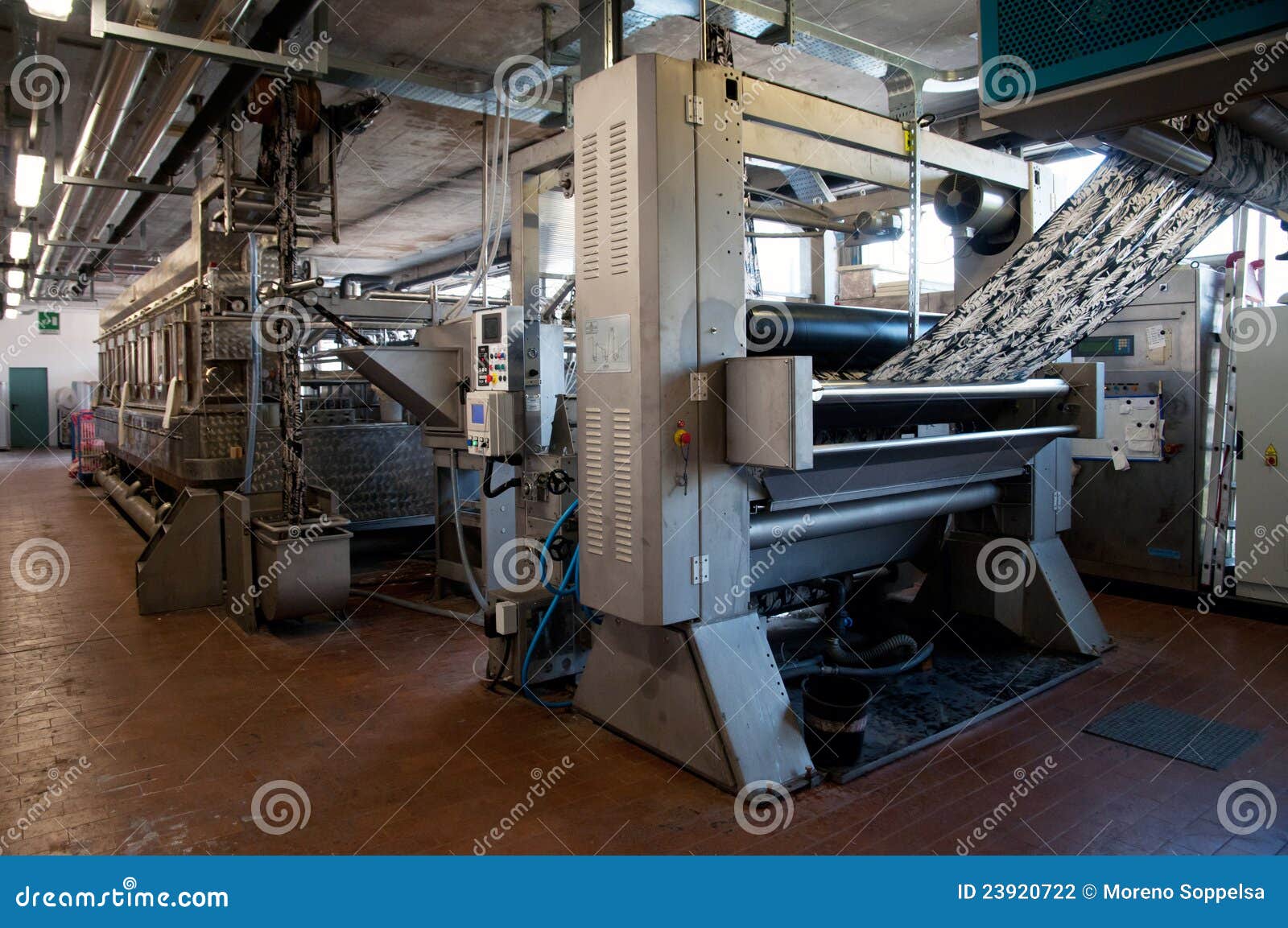 Industry: Plant for Textile Printing Stock Photo - Image of industrial ...