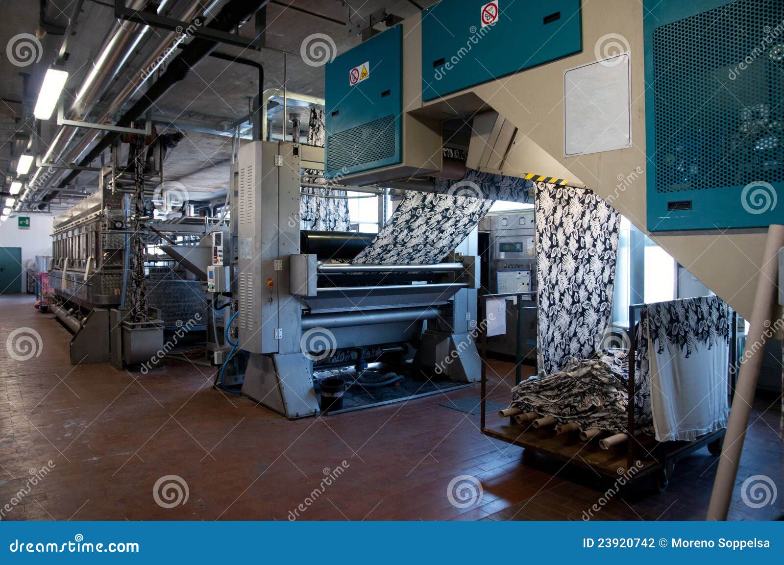 Industry: Plant for Textile Printing Stock Photo - Image of cylinder ...