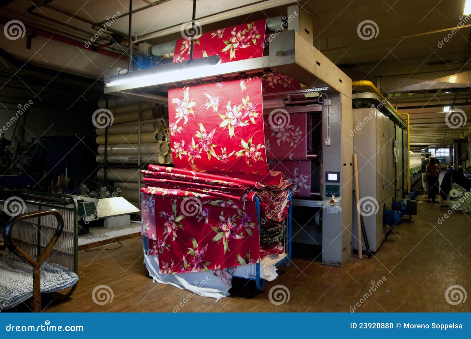 Industry: Plant for Textile Printing Stock Photo - Image of heavy ...