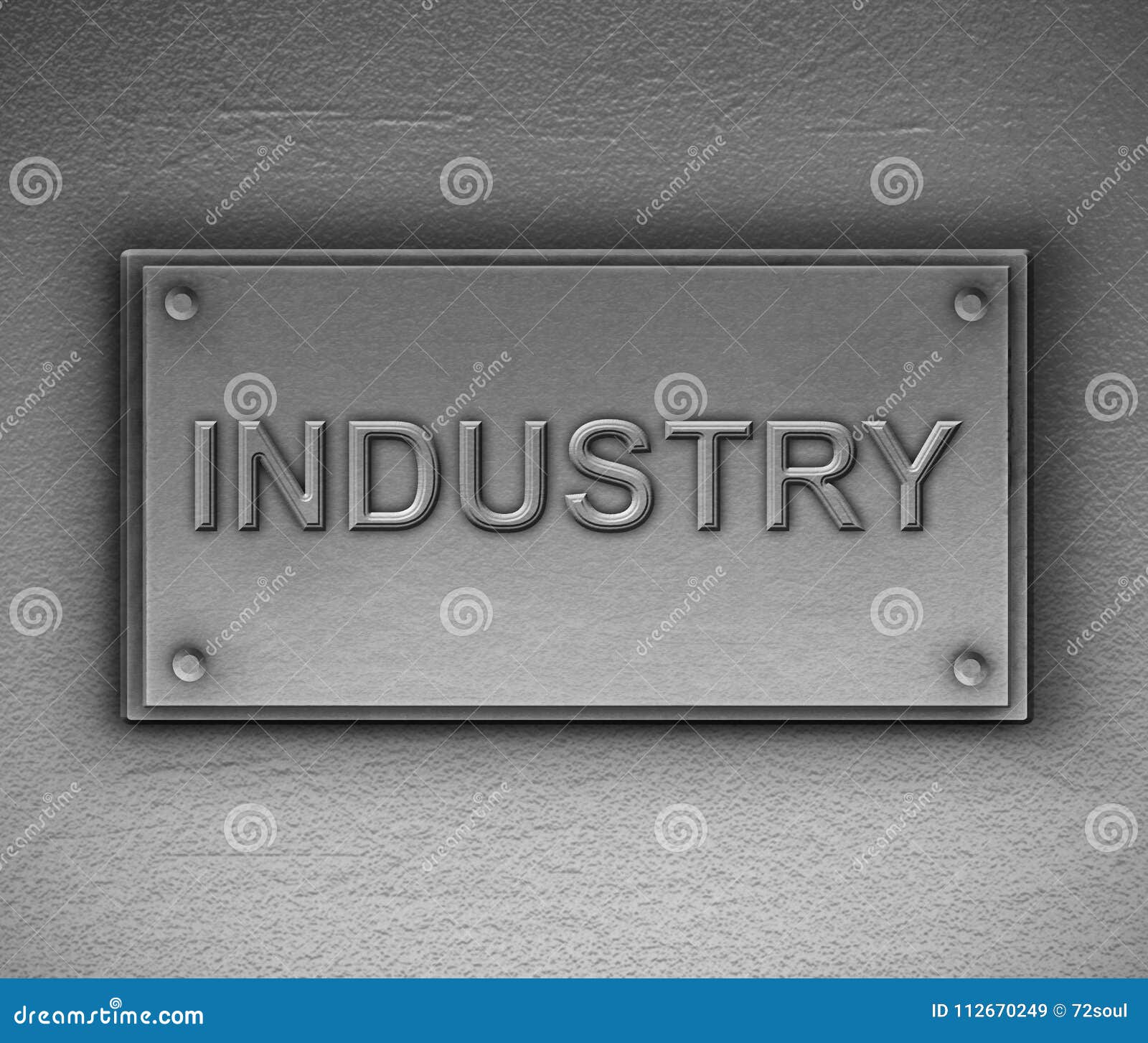 Industry plaque concept. stock illustration. Illustration of management ...