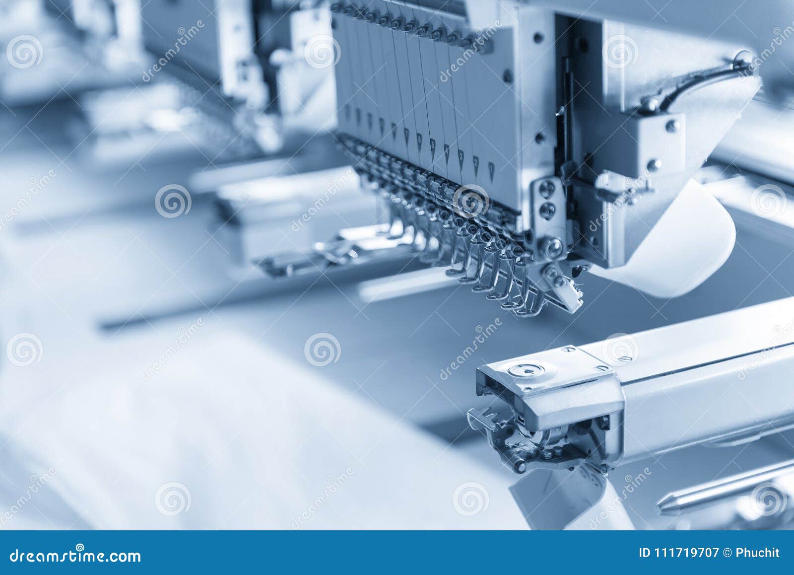 The Industry Sewing Machine Stock Image - Image of craft, embroidery ...