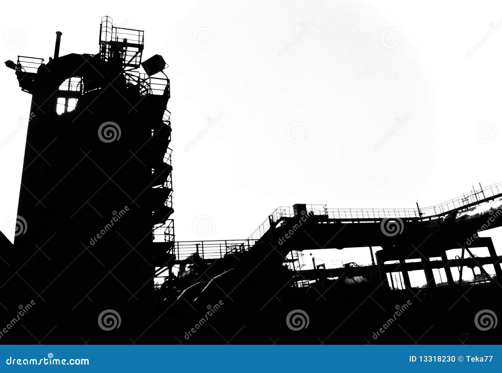 Industry shadows 1 stock photo. Image of silos, building - 13318230
