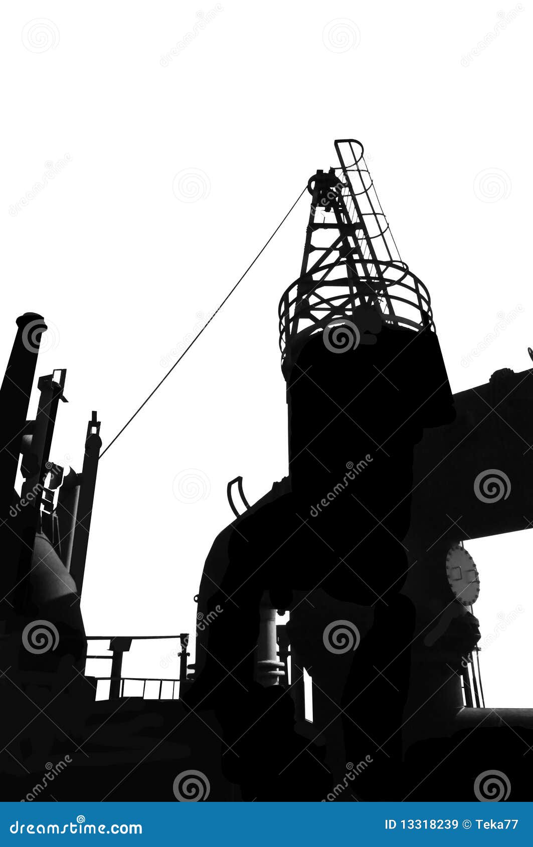 Industry shadows 2 stock image. Image of sillouette, manufactering ...