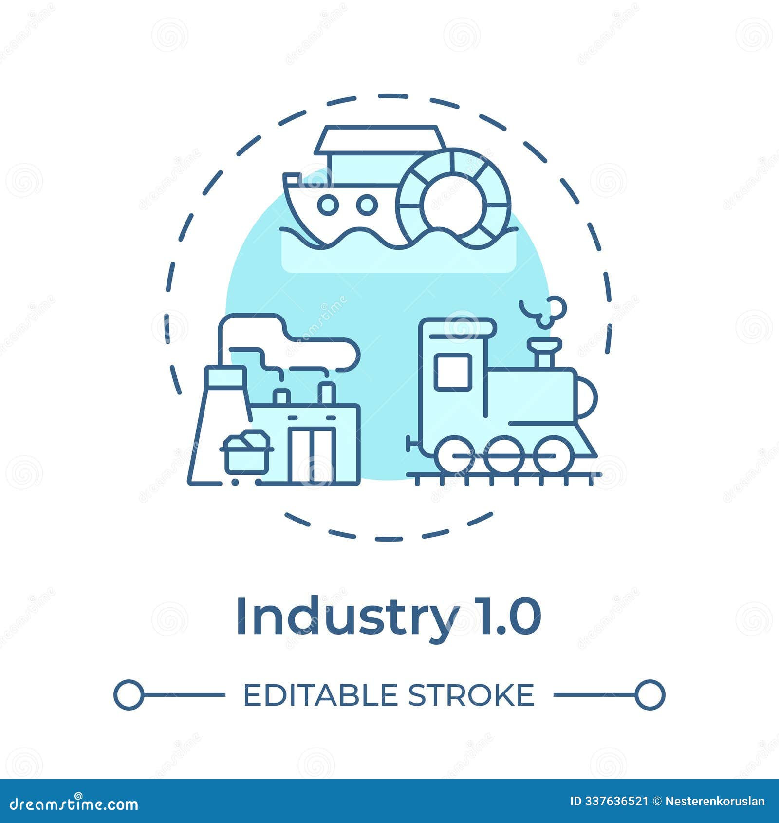 Mechanization Concept Icon Vector Illustration | CartoonDealer.com ...