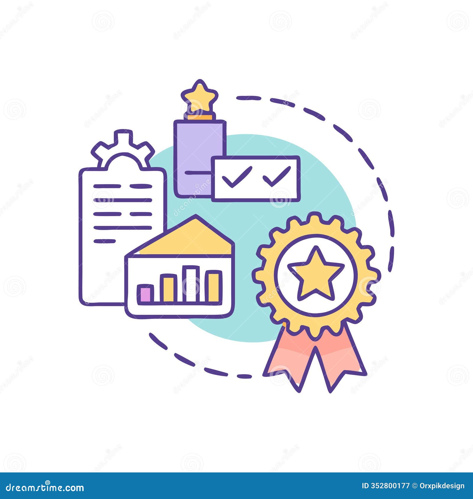 Industry Standards Icon for Quality Assurance Stock Vector ...