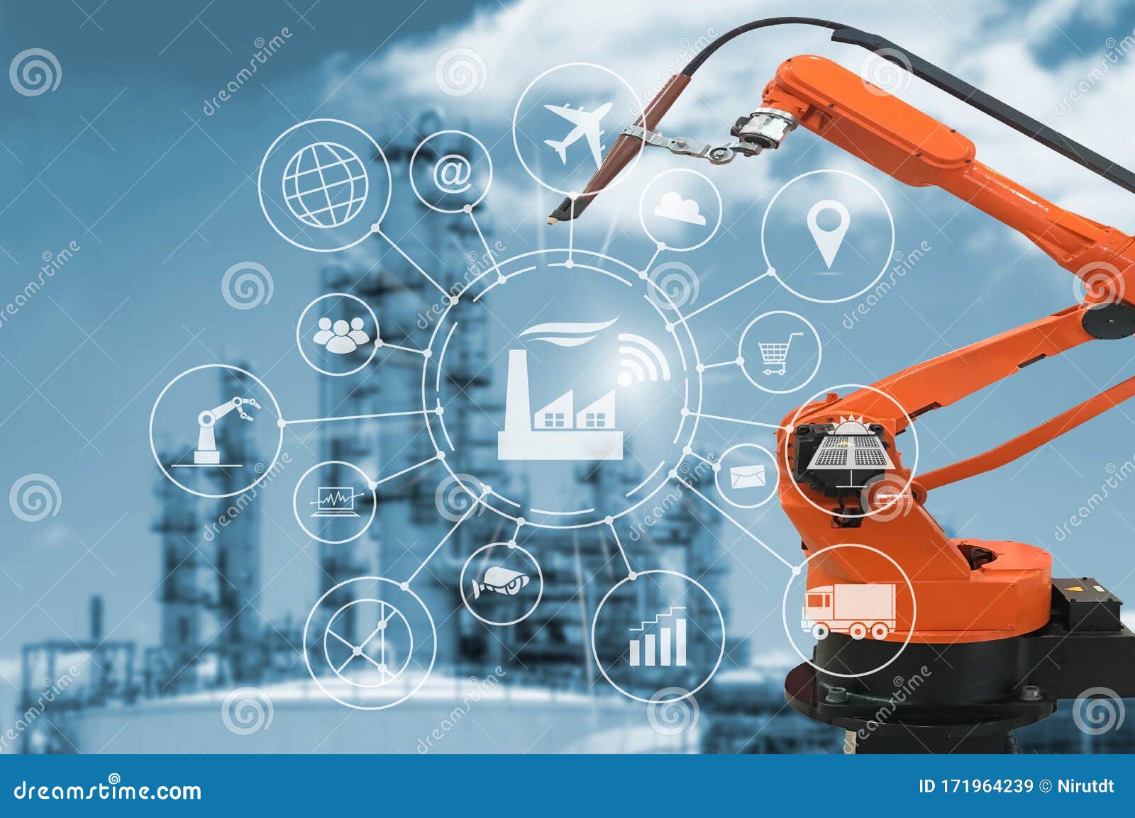 Industry technology stock image. Image of infographic - 171964239