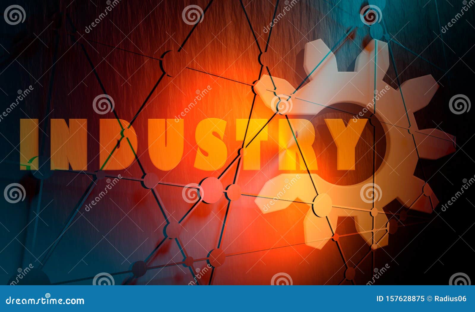 Industrial Background Concept Stock Illustration - Illustration of ...