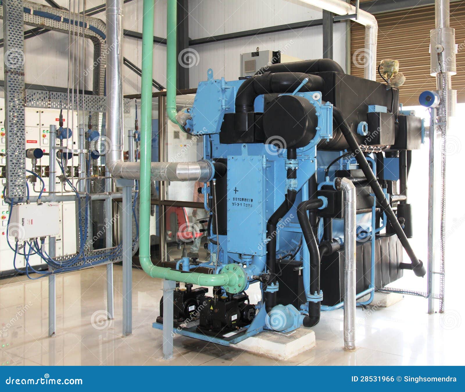 Industry (vapor Absorption) Machine Stock Photo - Image of carbide ...