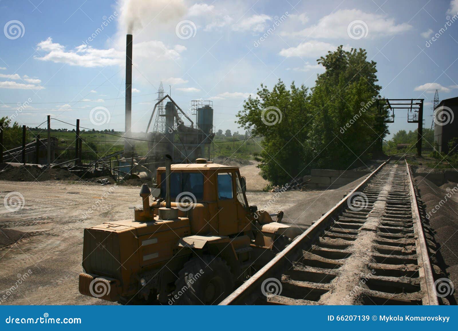 Industry stock image. Image of backhoe, rail, mining - 66207139