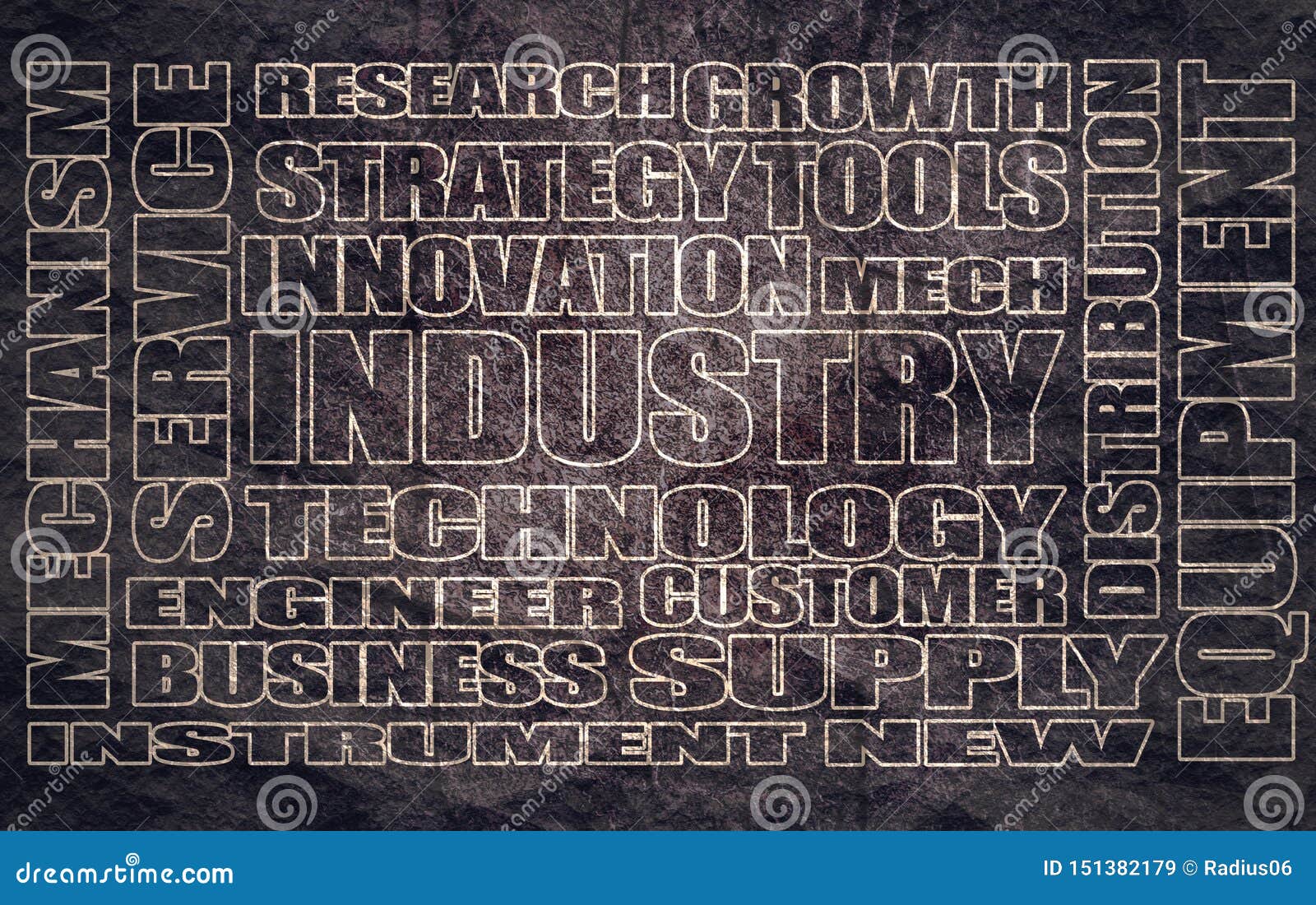 Industry Word Cloud Concept Stock Image - Image of labor, factory ...
