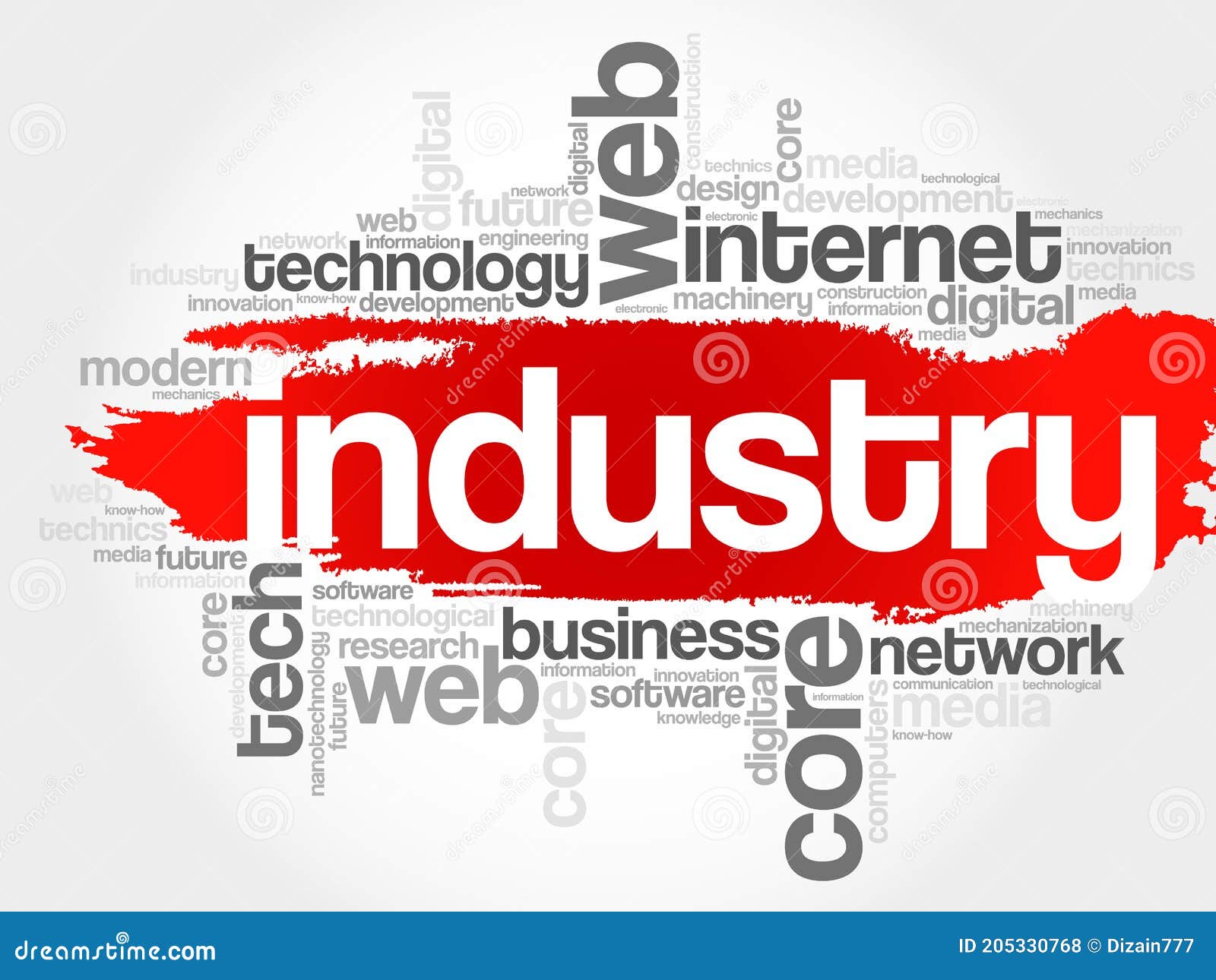 Industry word cloud stock illustration. Illustration of business ...