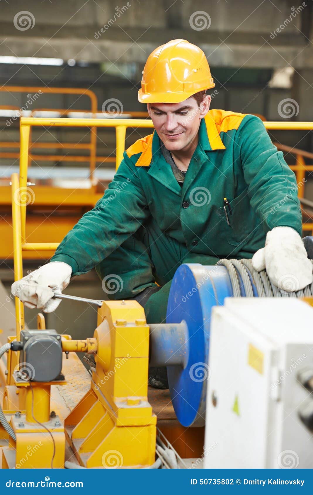 Industry Worker Repairman with Spanner Stock Photo - Image of metal ...