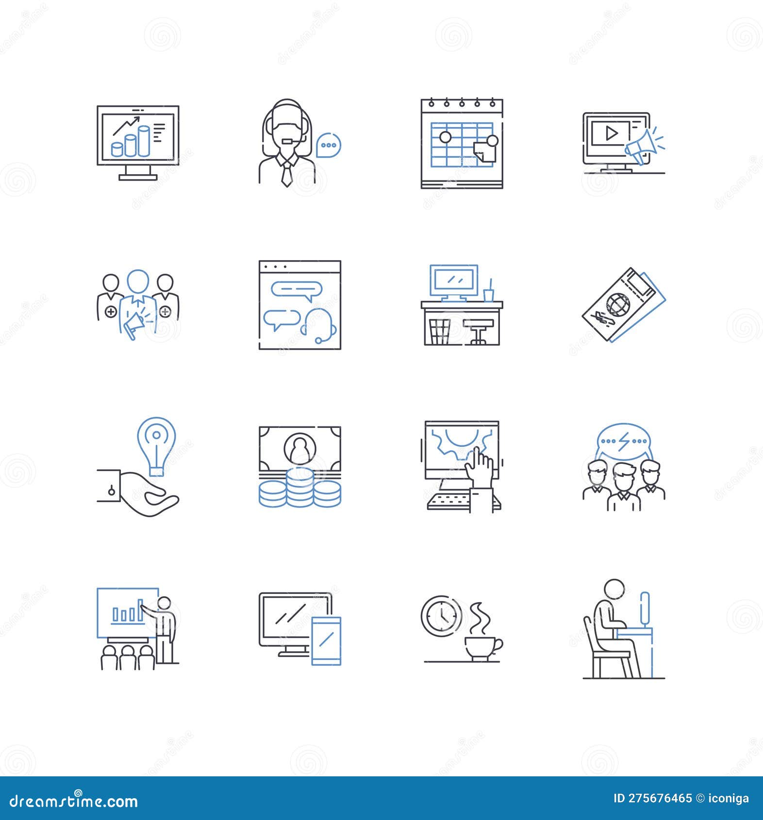 Industry Workforce Line Icons Collection. Utomation, Diversity ...
