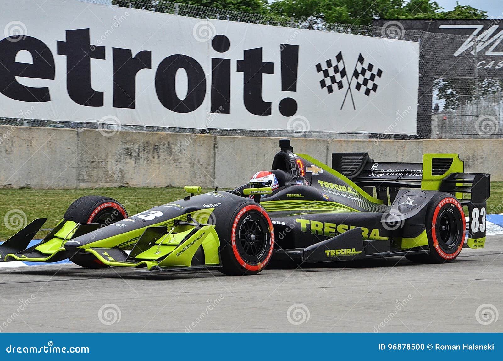 IndyCar Racing on Belle Isle in Detroit Editorial Image - Image of zoom ...