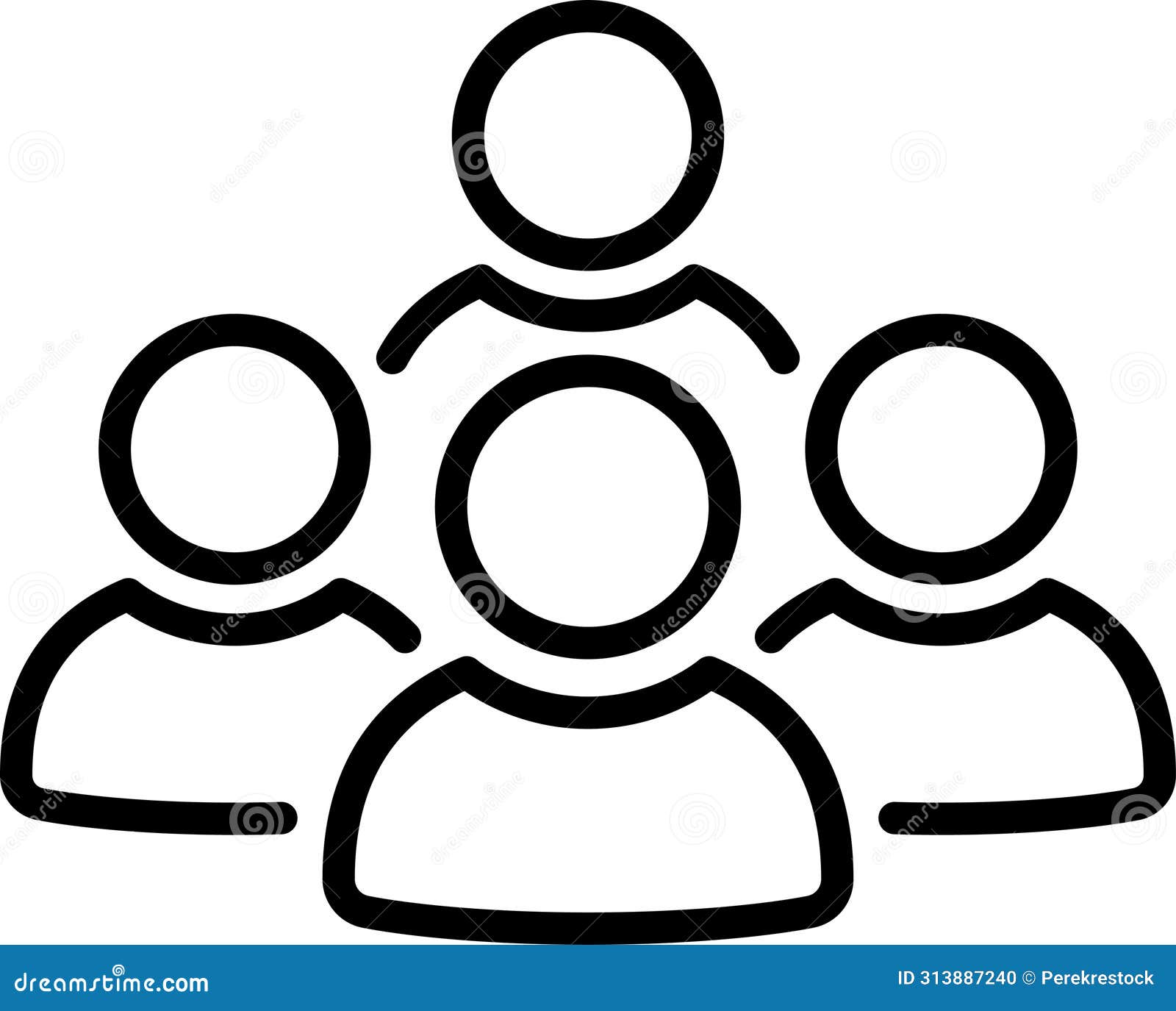 Ine Icon Set Includes User, Person, Group, and Team Icons in a Simple ...