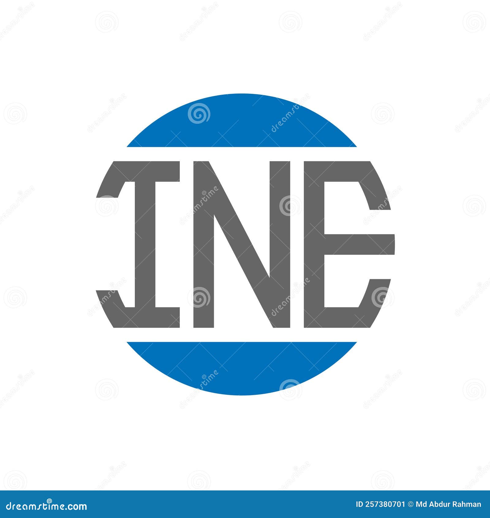 INE Letter Logo Design On White Background. INE Creative Initials ...