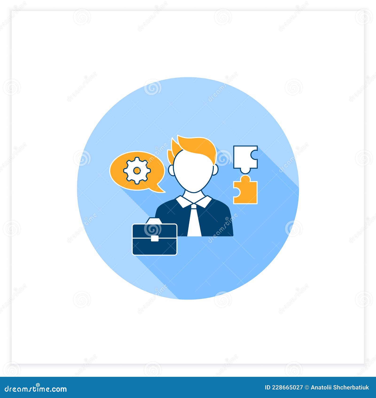 Ineffective Communication Flat Icon Stock Vector - Illustration of ...