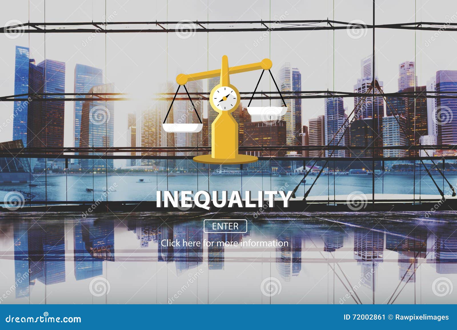 Inequality Difference Diversity Imbalance Racism Concept Stock Image ...