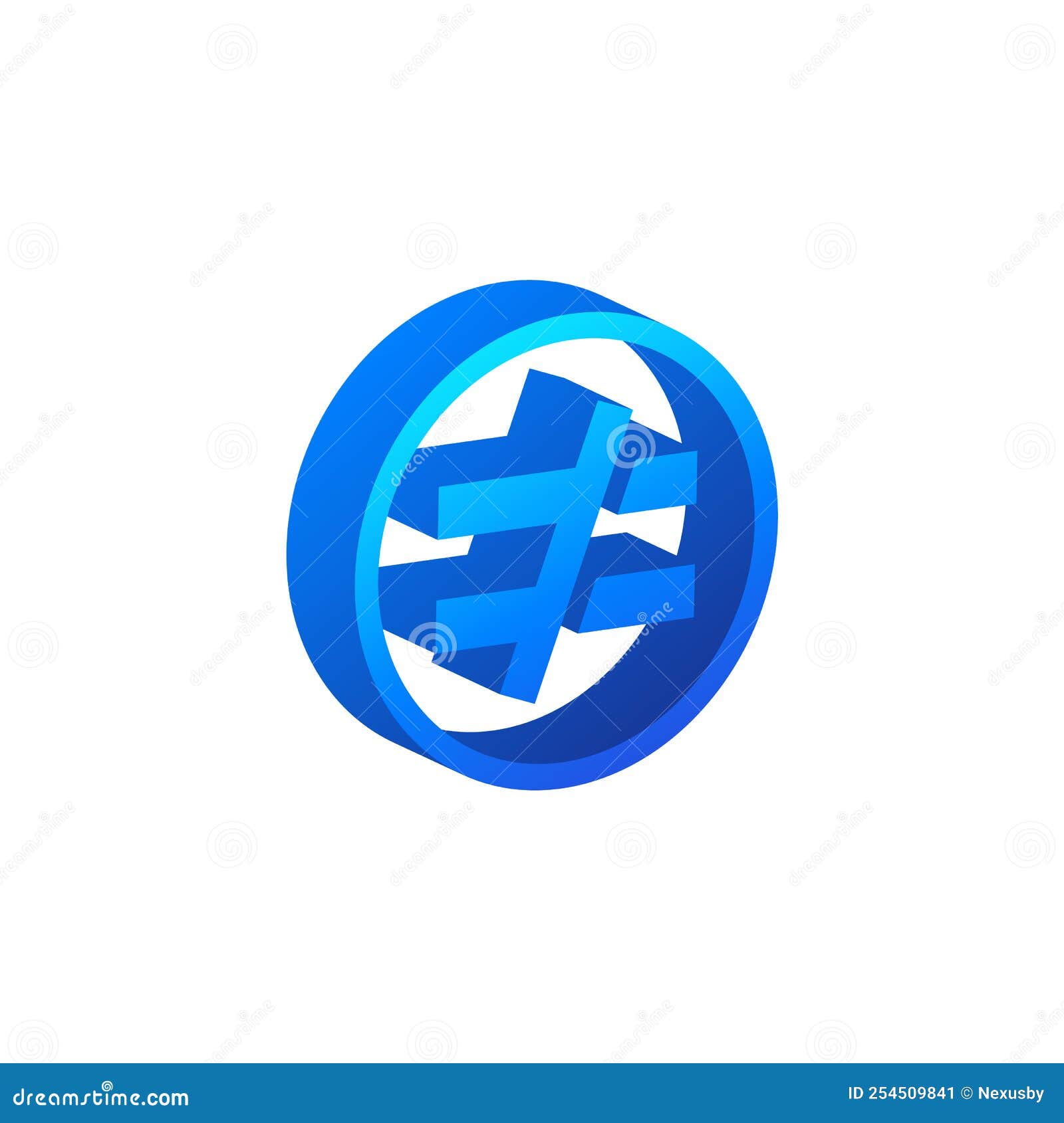 Inequality, Unequal Icon in 3d Style Stock Vector - Illustration of ...