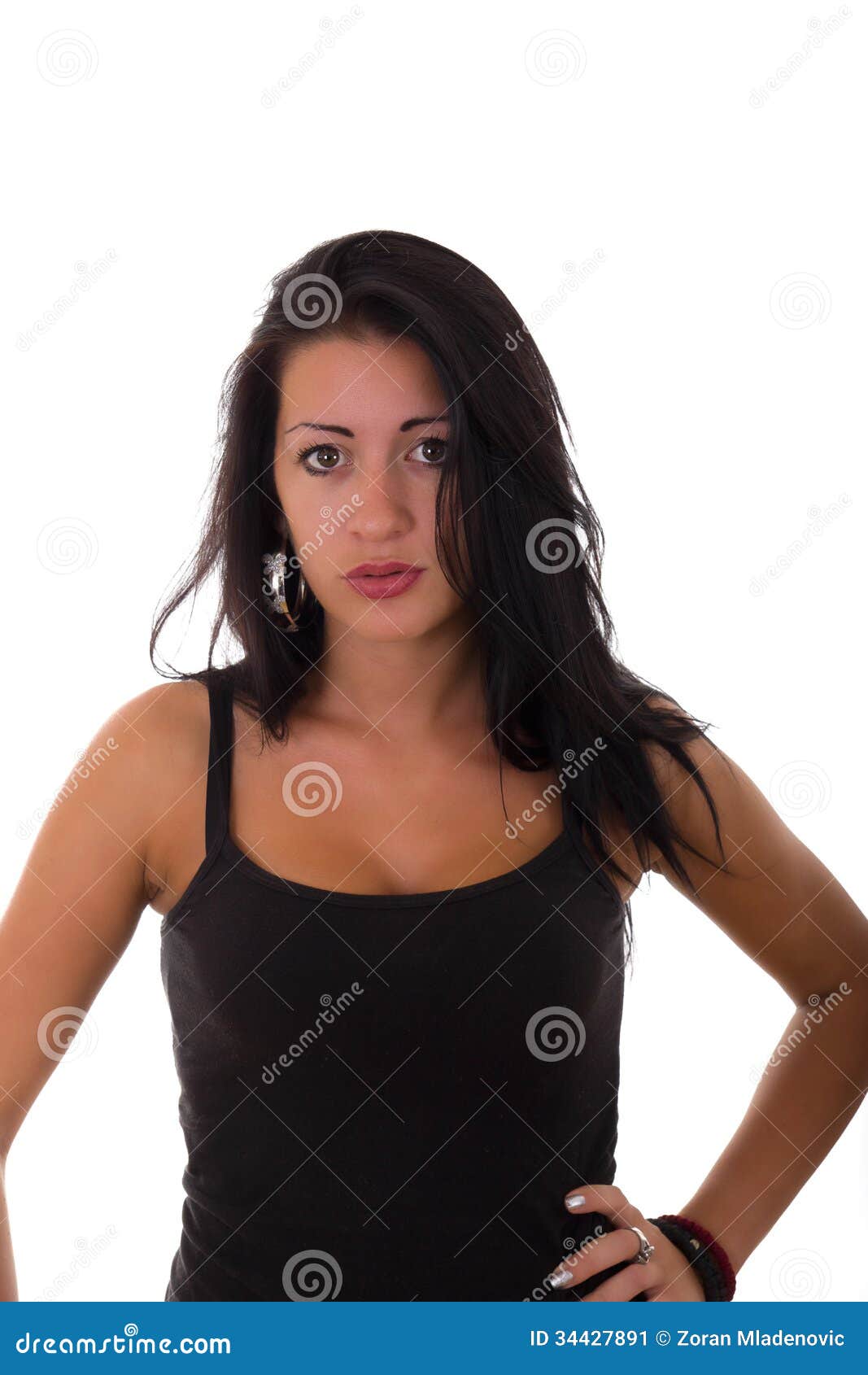 Inexperienced Girl Stock Image Image Of Shirt Young 34427891 2556