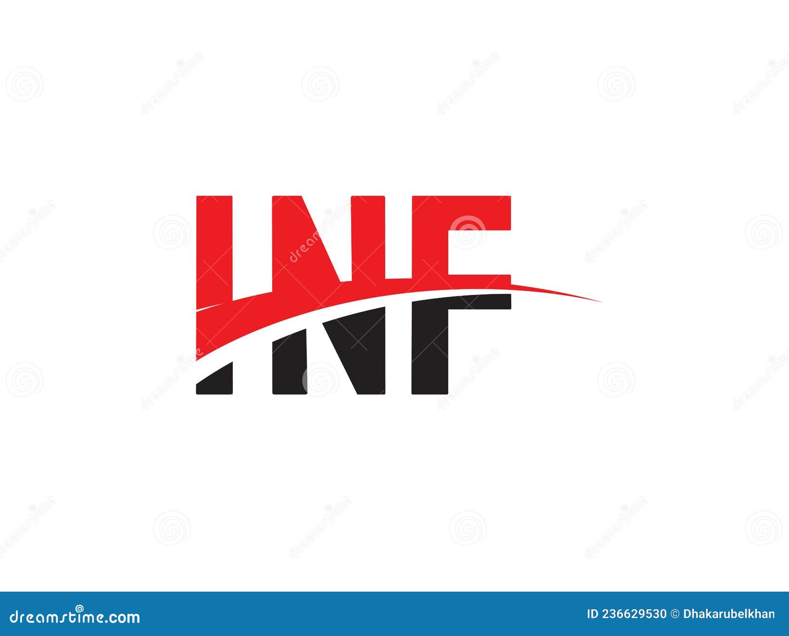 INF Letter Initial Logo Design Vector Illustration Stock Vector ...