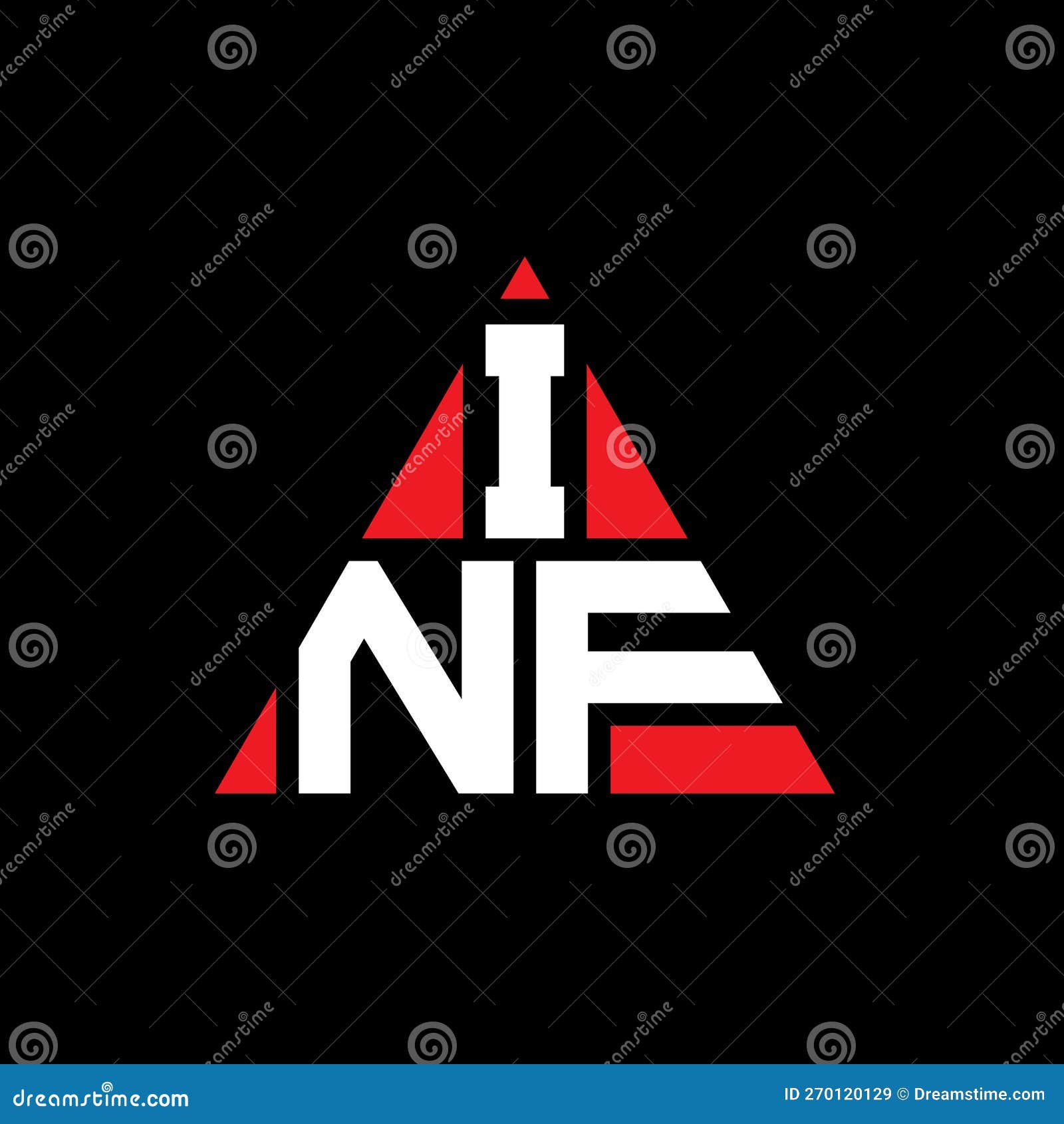 INF Triangle Letter Logo Design with Triangle Shape. INF Triangle Logo ...