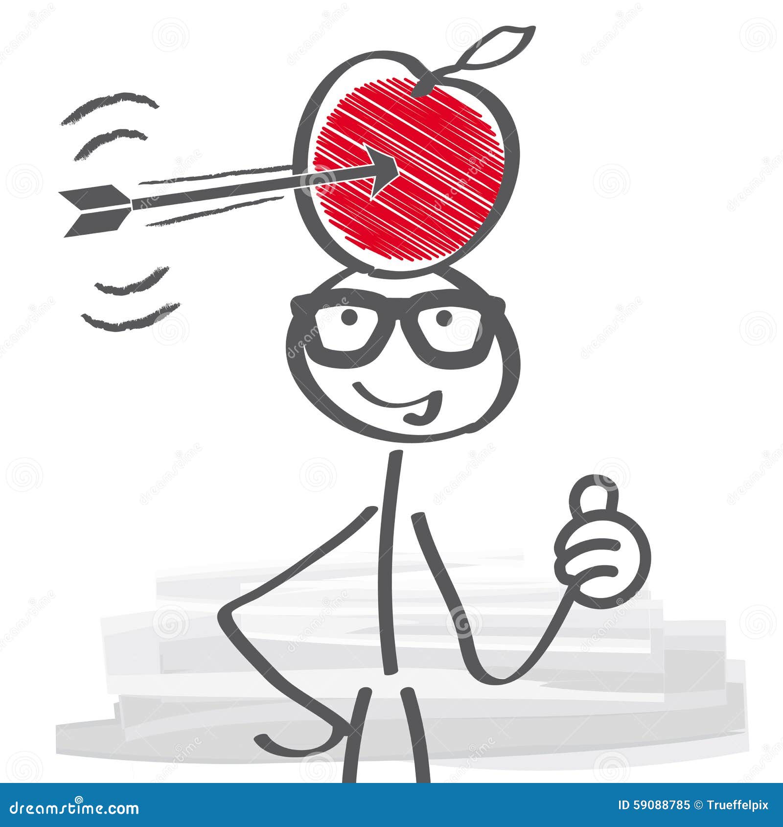 Infalible y atrevimiento stock de ilustración. Ilustración de ...