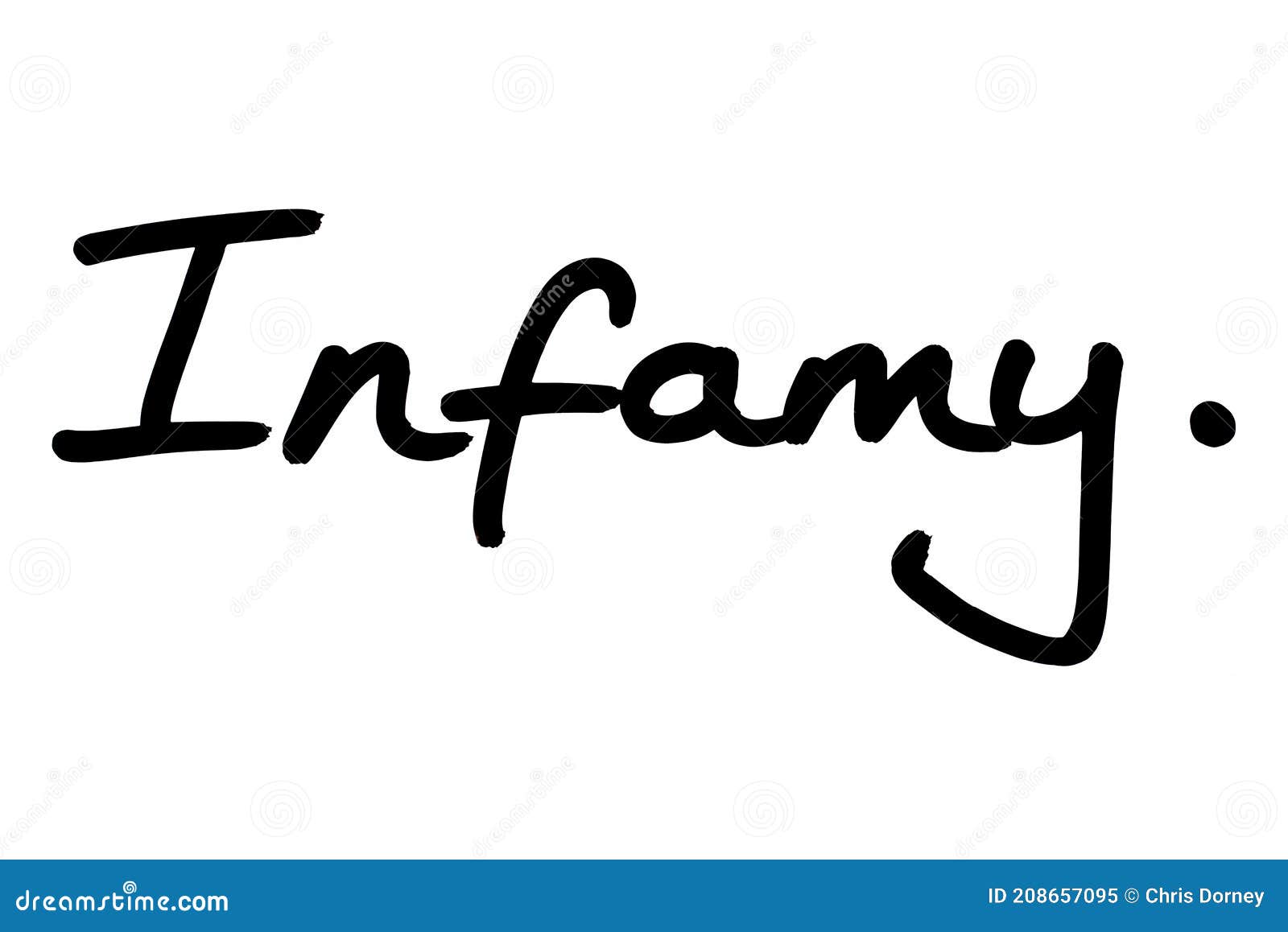Infamy stock illustration. Illustration of famously - 208657095