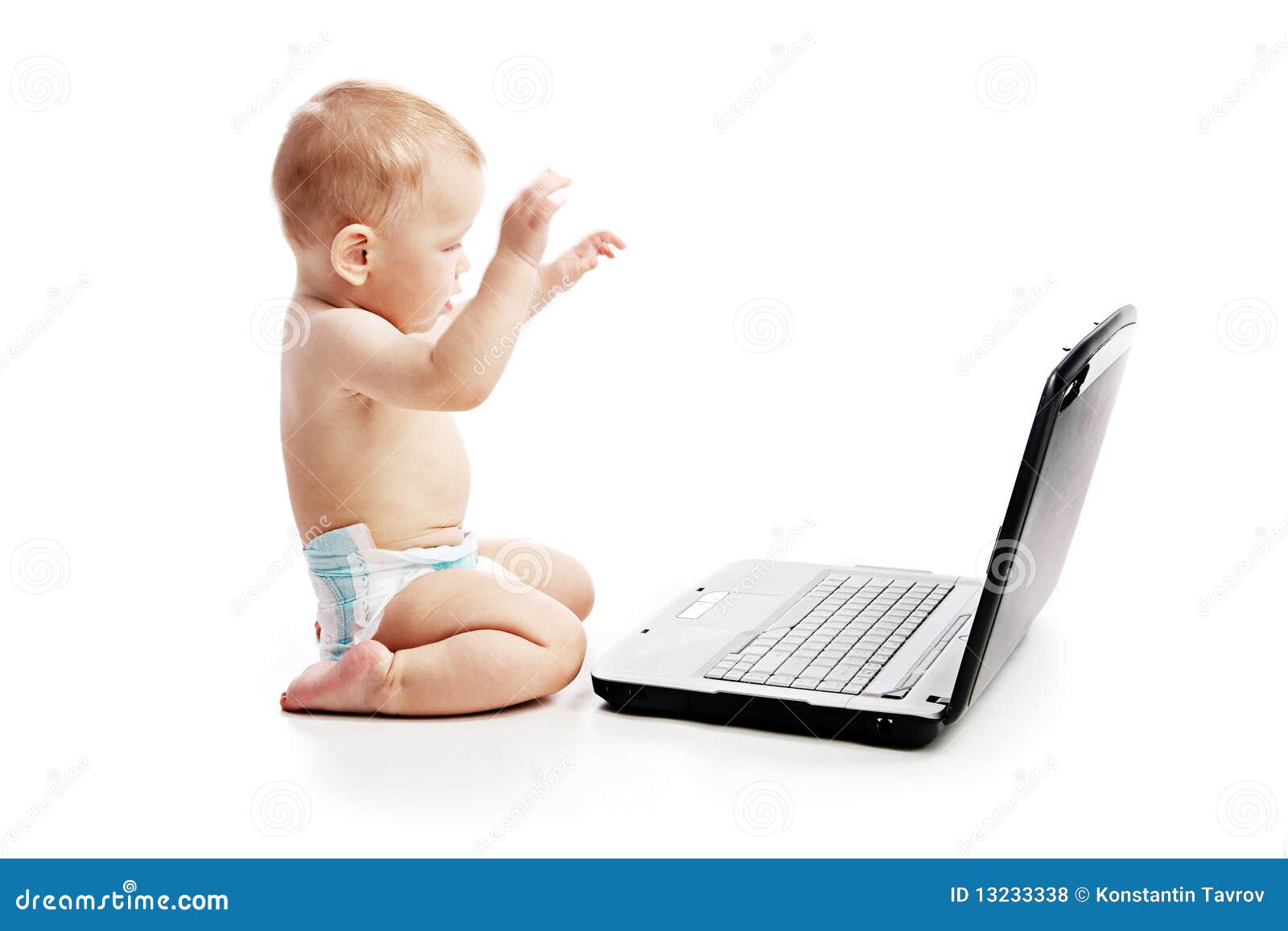 Infant stock photo. Image of isolated, cute, months, girls - 13233338